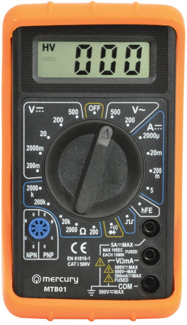 Digital Multimeter with Continuity Buzzer | MTB01